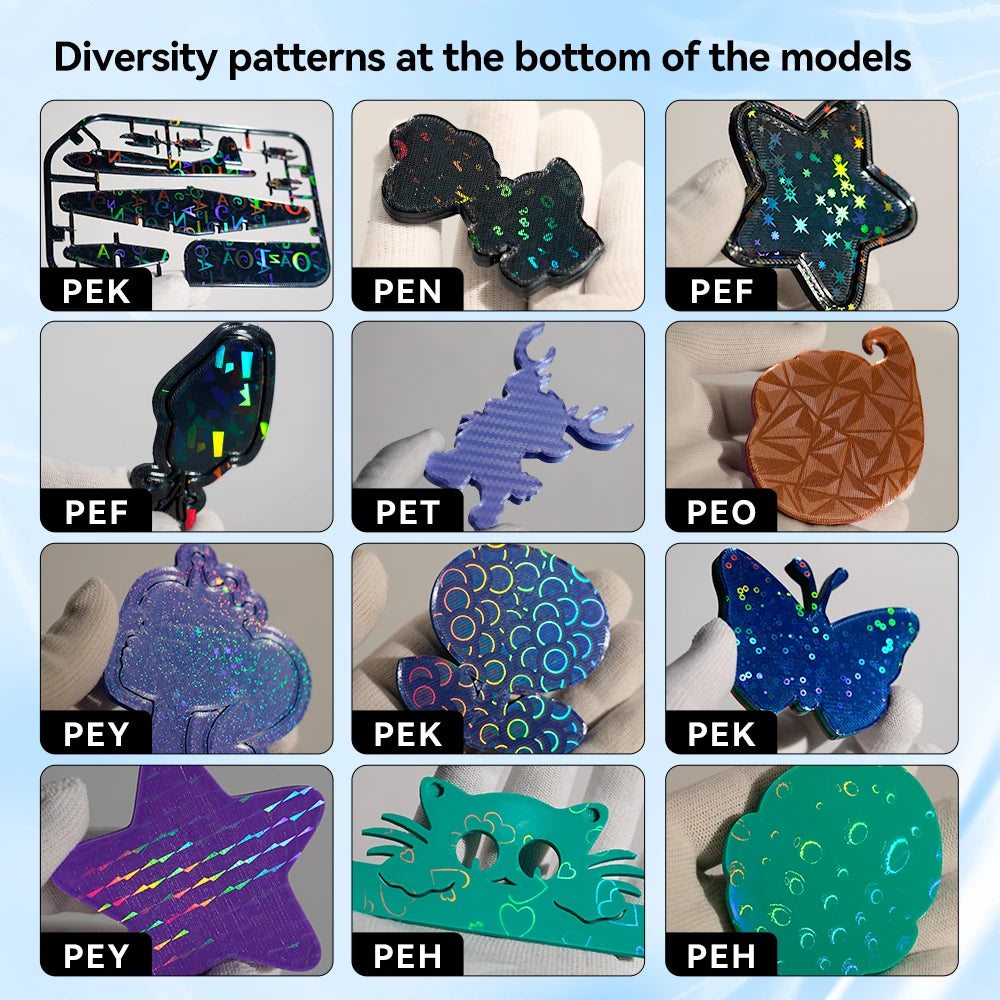 Plaque PEI flexible 257/257 mm pour imprimante Bambu Lab X1/P1P/P1S ...